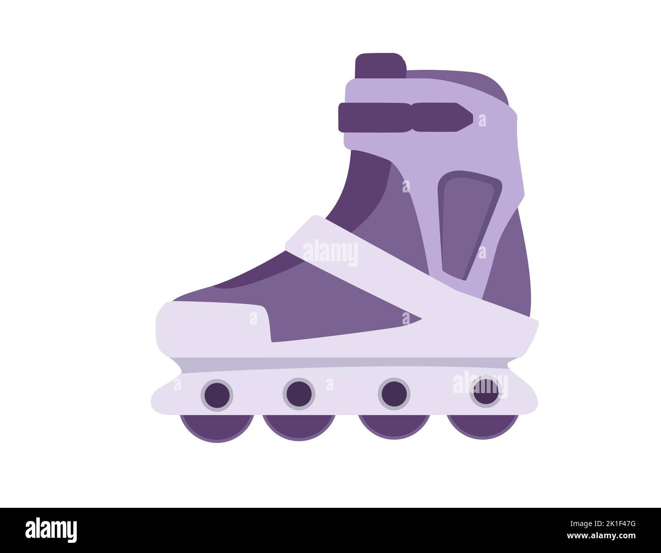 Moderne design roller skates dessin animé simple vecteur illustration ...