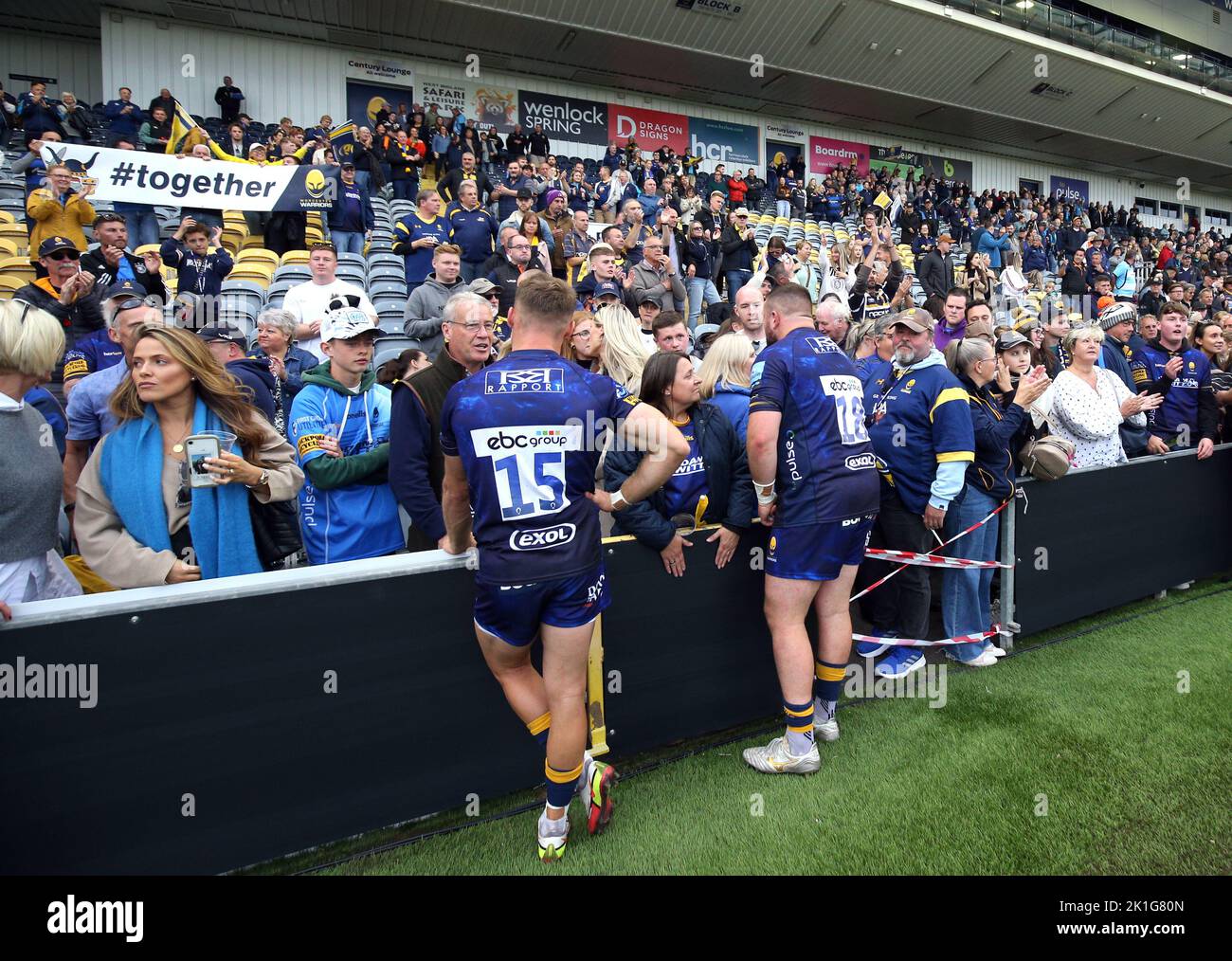 Gallagher premiership jamie shillcock des guerriers de worcester Banque ...