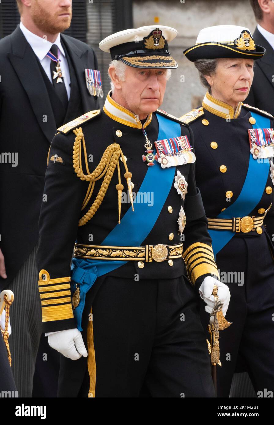 19 septembre 2022. Londres, Royaume-Uni. Le roi Charles III, le prince ...