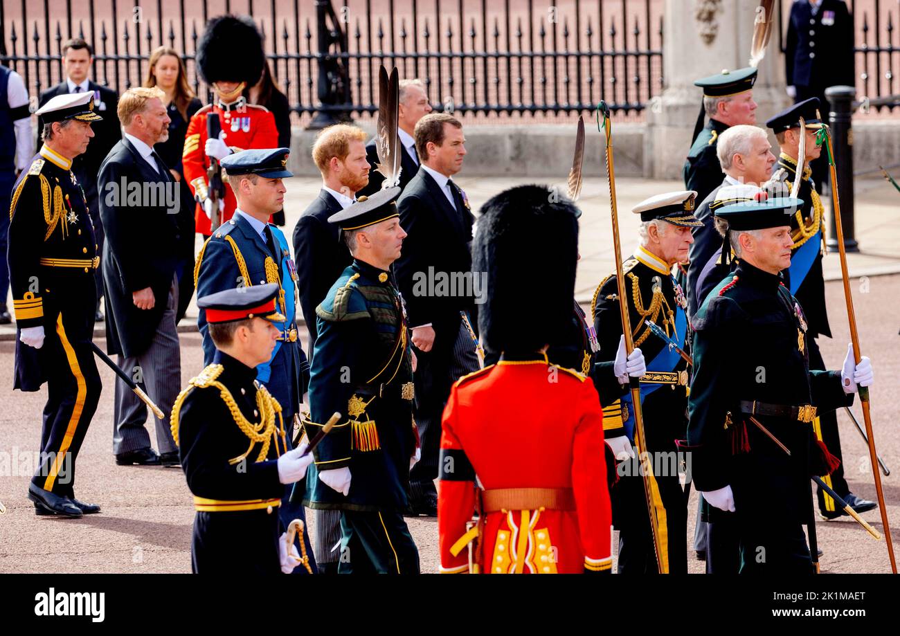 Londres, Royaume-Uni. 19th septembre 2022. Roi Charles III, William ...