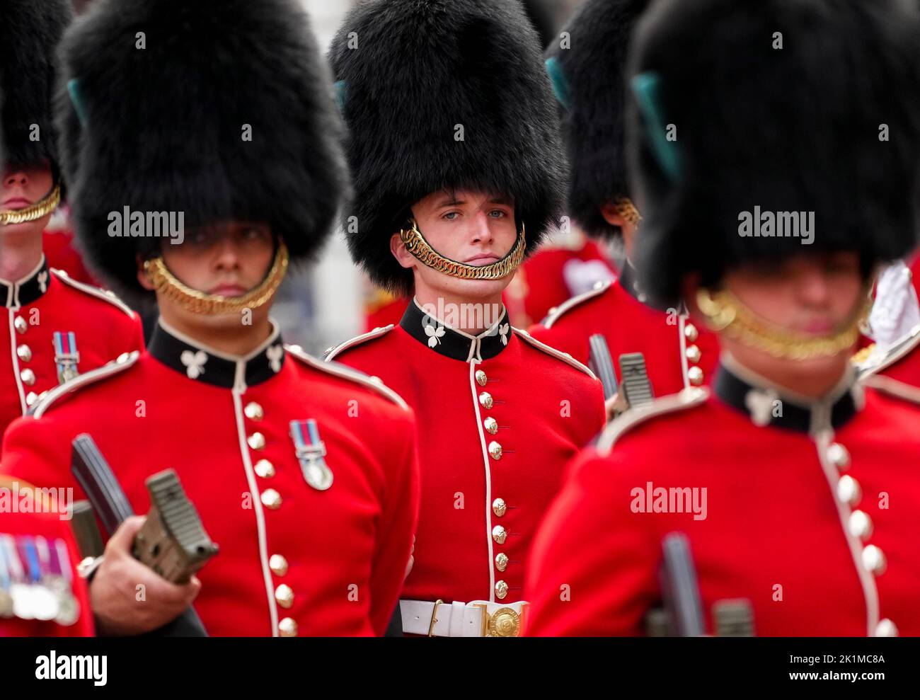 Londres, Royaume-Uni . 19th septembre 2022. Les gardes de la procession ...