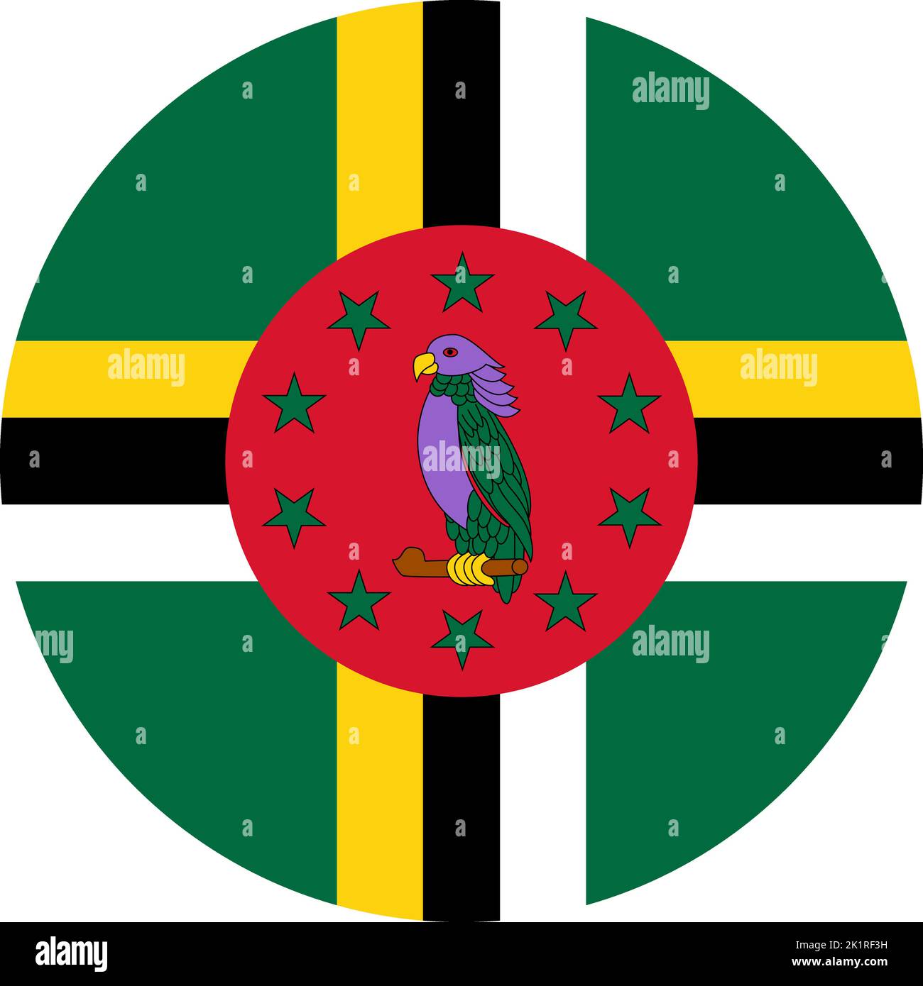 Drapeau symbole dominicain Banque d'images vectorielles - Alamy