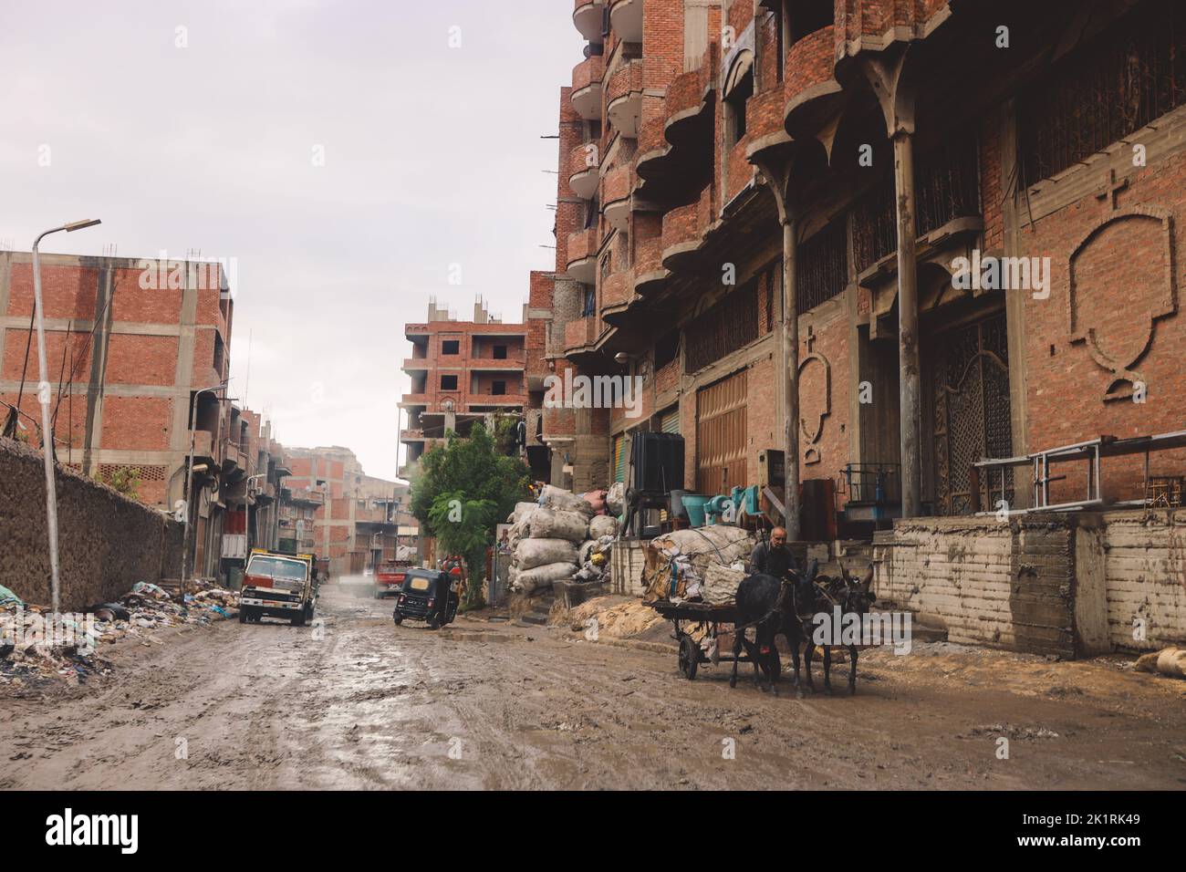 Le problème écologique du Caire et les gens du district de Zabbaleen ...