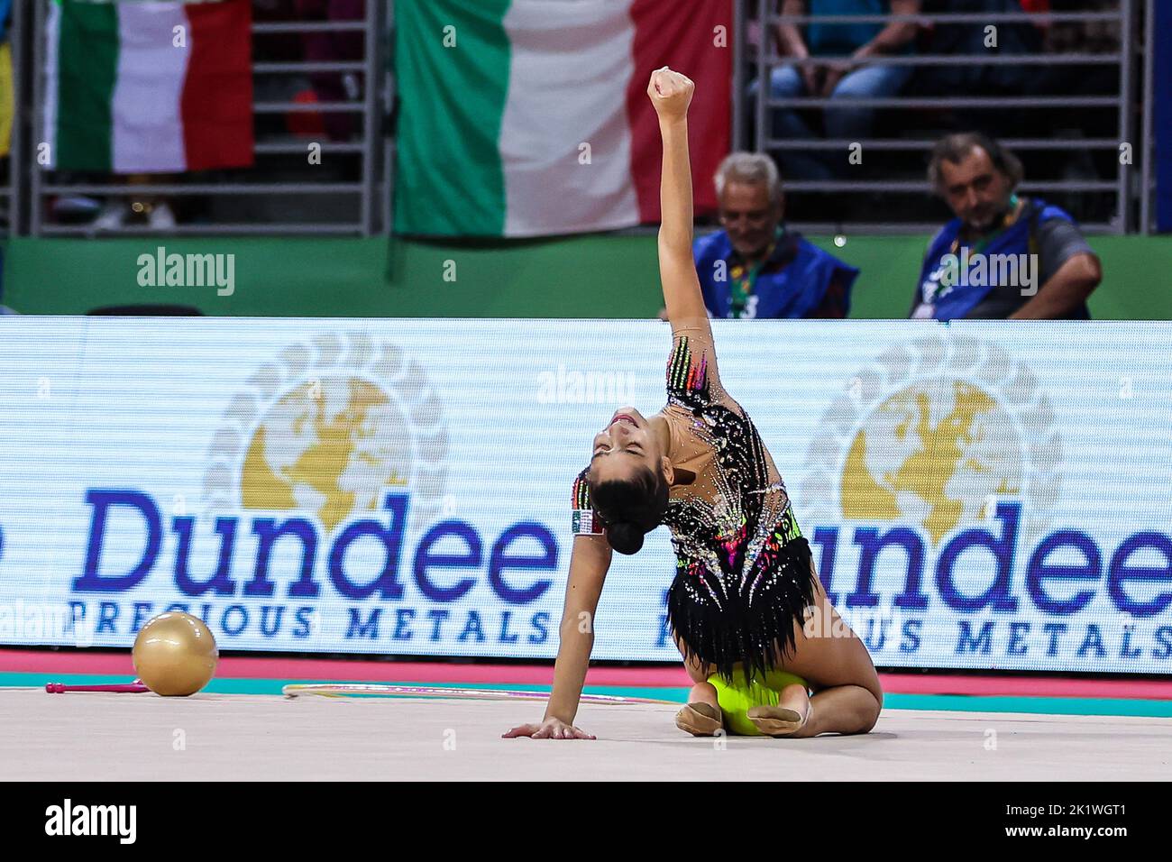 Raffaeli Sofia (ITA) vu pendant la routine de balle aux Championnats du ...