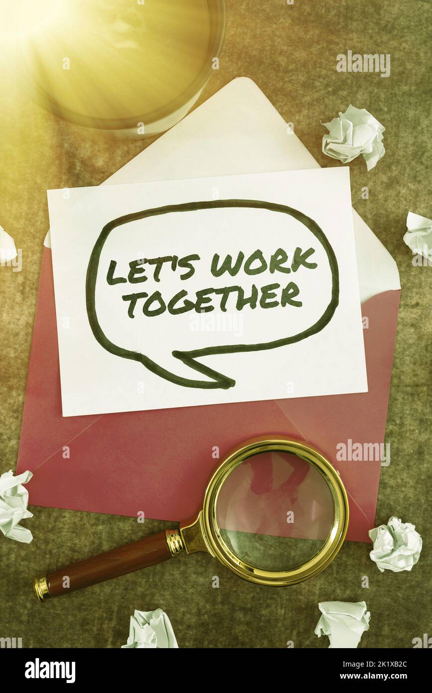 Affichage des affiches Laissez S travailler ensemble. Présentation de l ...