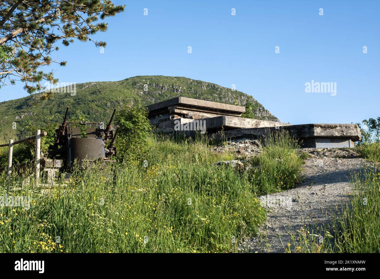 Alesund, Norvège - 30 juin 2022: Le fort costal de Tueneset a été ...