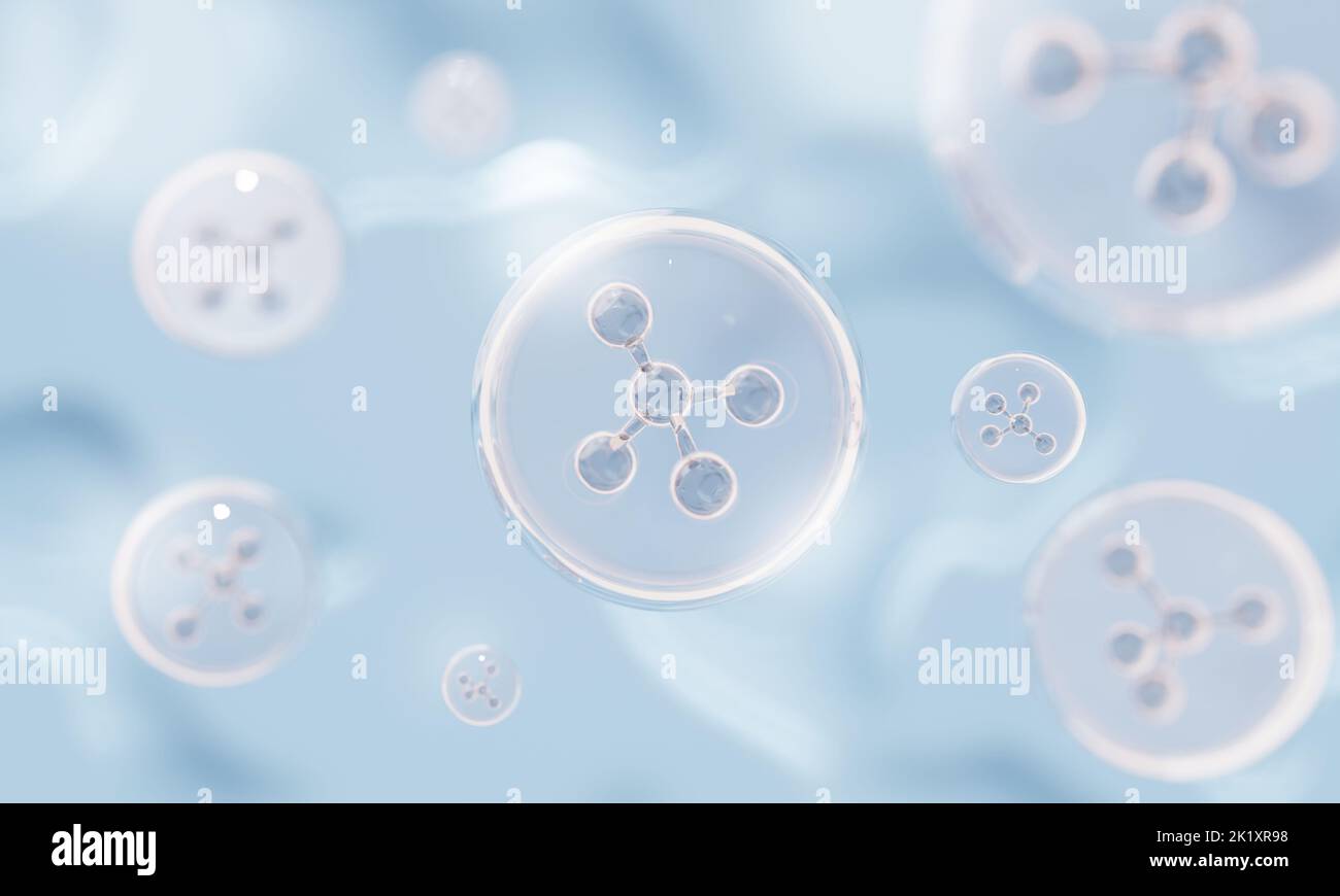 Structure de la peau humaine atome Banque de photographies et d’images ...