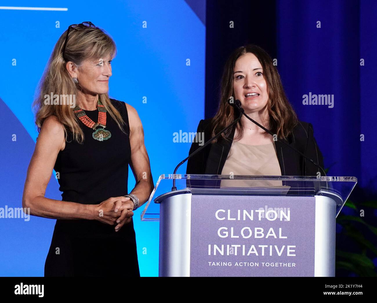 09/20/2022 New York, New York Jacqueline Novogratz, Amanda Nusz lors de ...