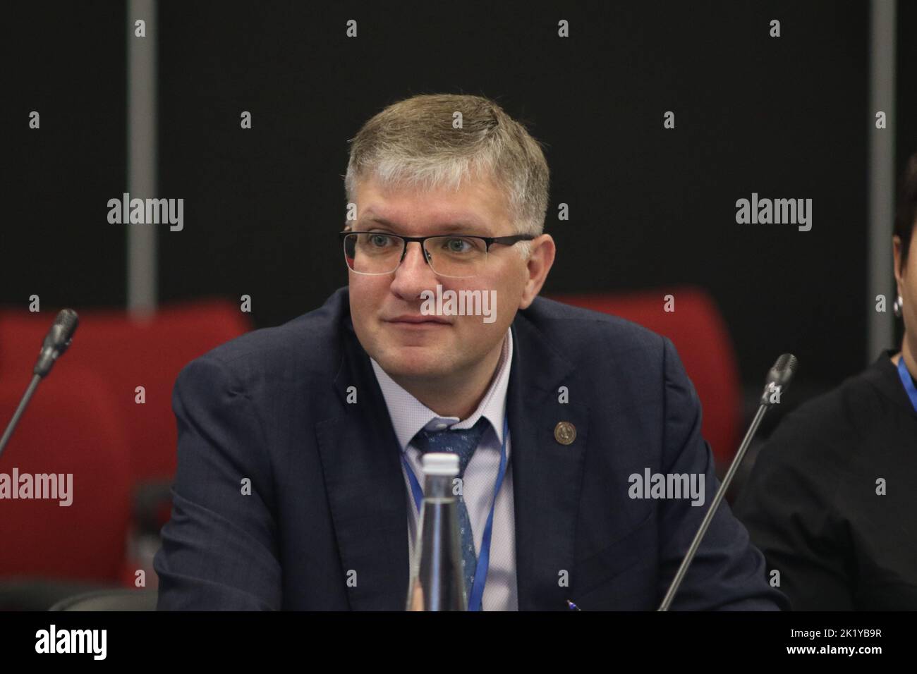 Saint-Pétersbourg, Russie. 15th septembre 2022. Andrey Glazkov, Chef du ...