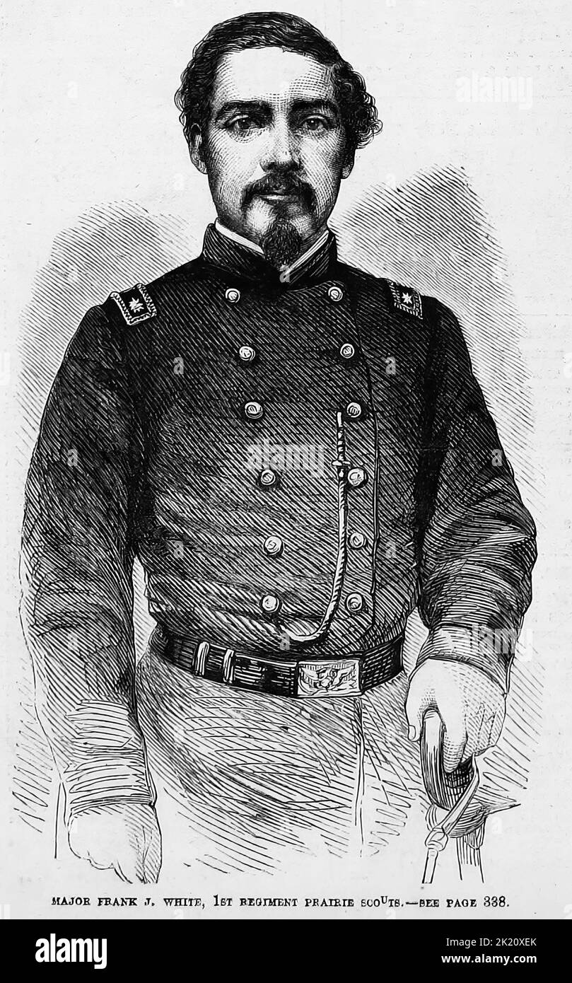 Portrait du major Frank J. White, 1st Régiment Scouts des Prairies ...