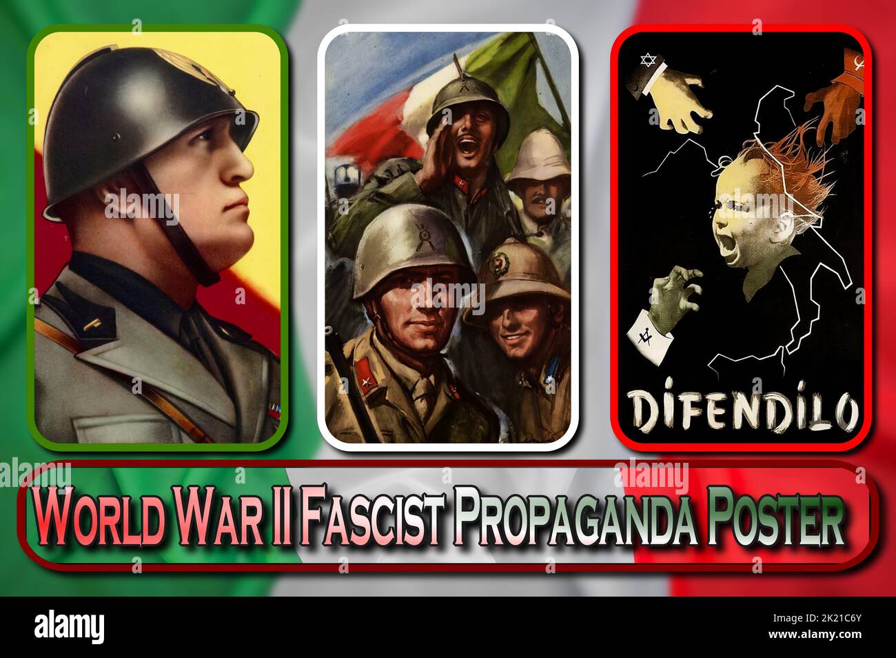 Affiches de propagande de l'Italie fasciste, pendant la Seconde Guerre ...