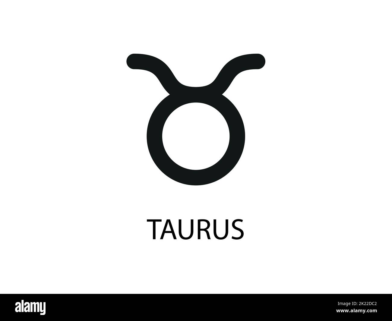 Symbole Taurus de l'Horoscope. Signe du zodiaque. Illustration ...