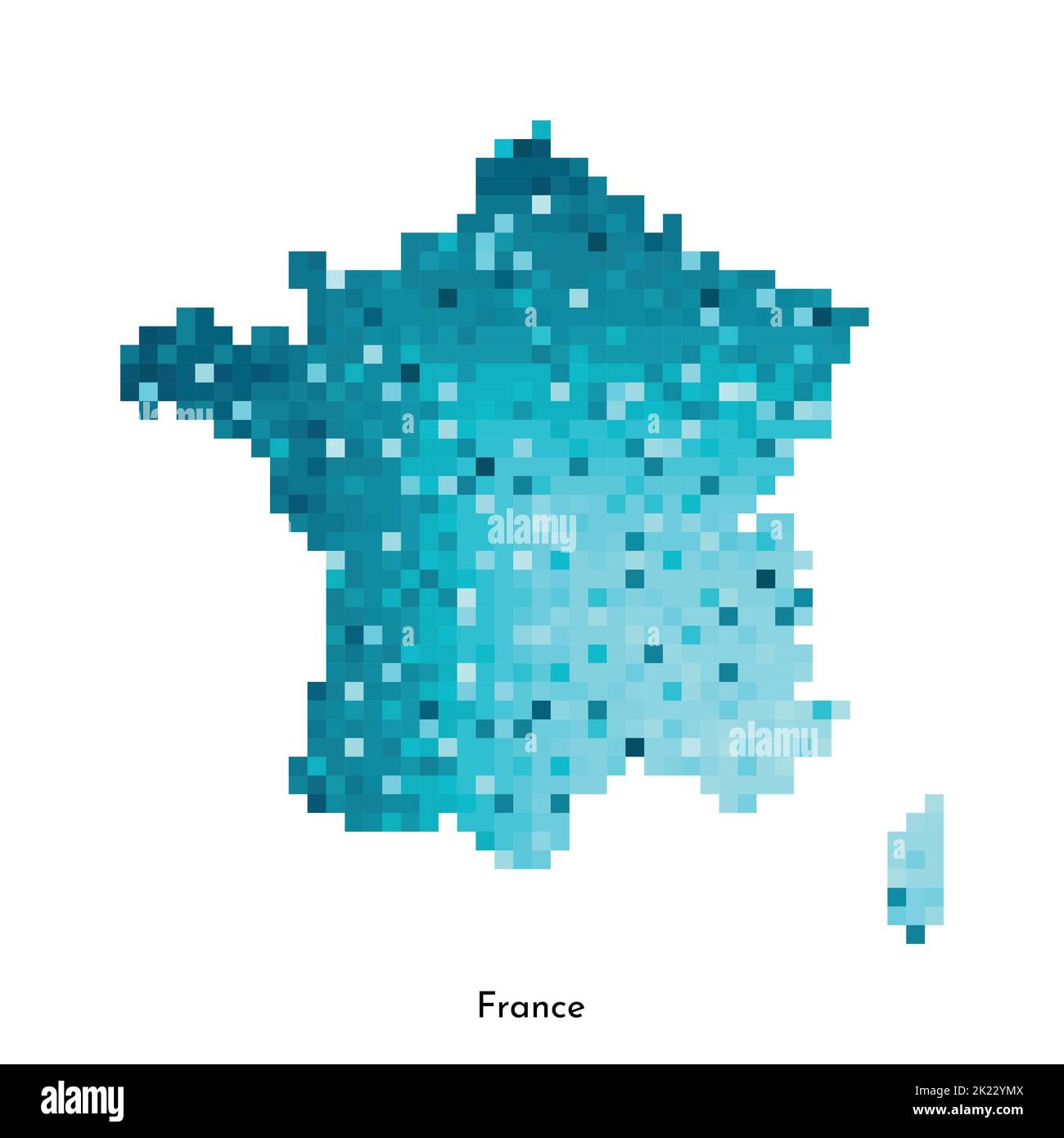 Illustration géométrique à vecteur isolé avec silhouette simplifiée de ...
