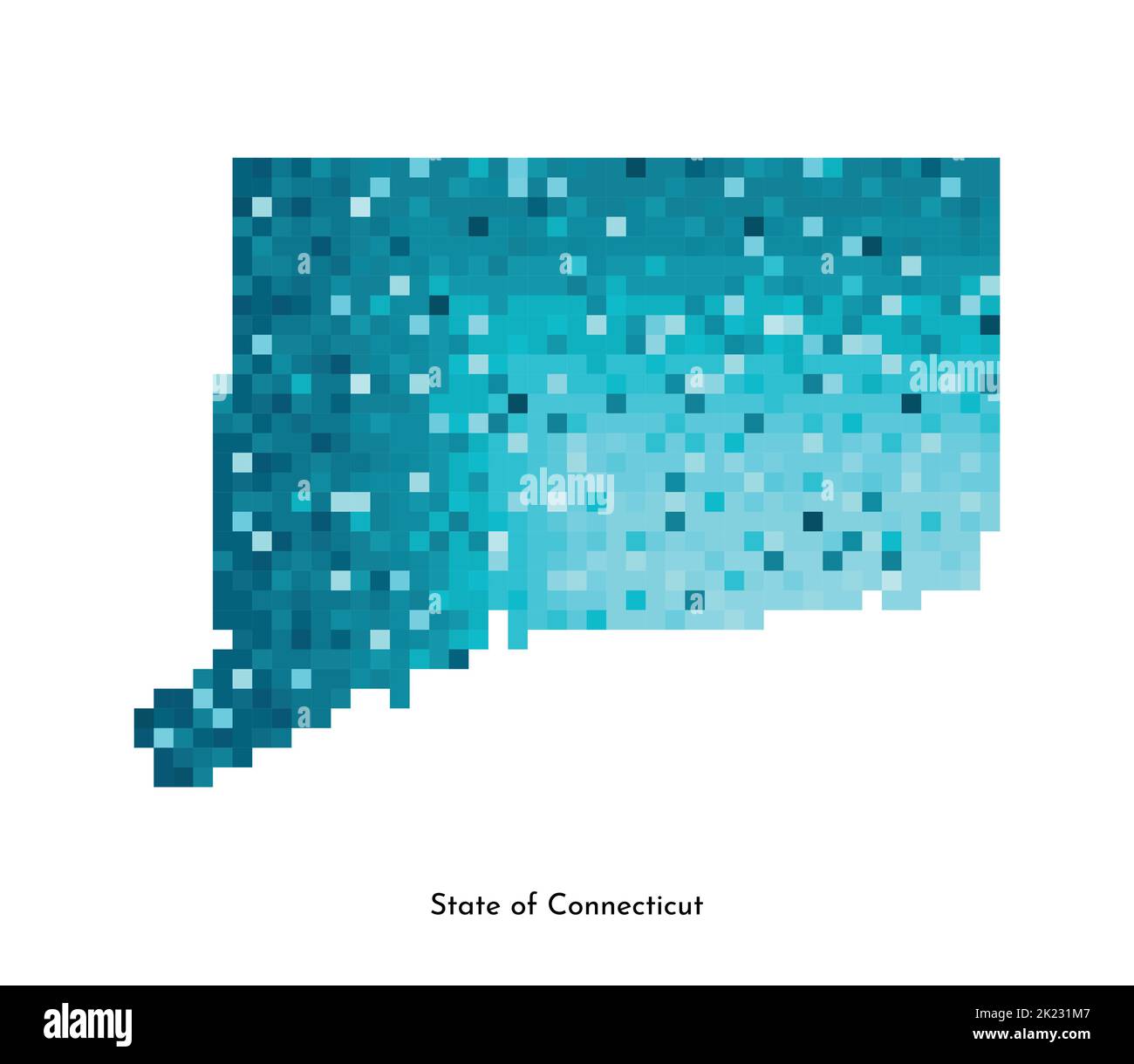 Connecticut state map Banque de photographies et d’images à haute ...