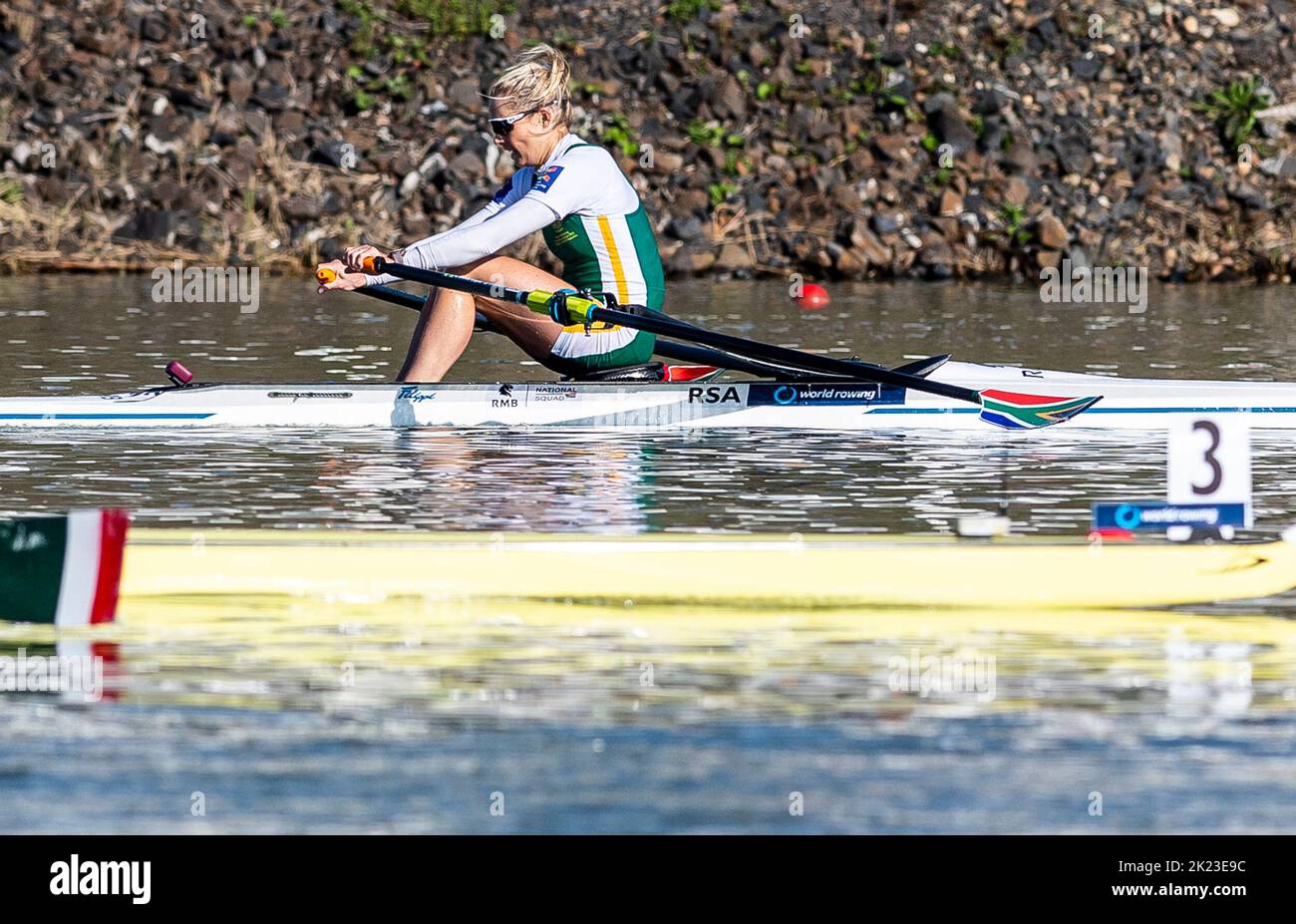Racice, République tchèque. 22nd septembre 2022. Kirsten McCann, rameur ...