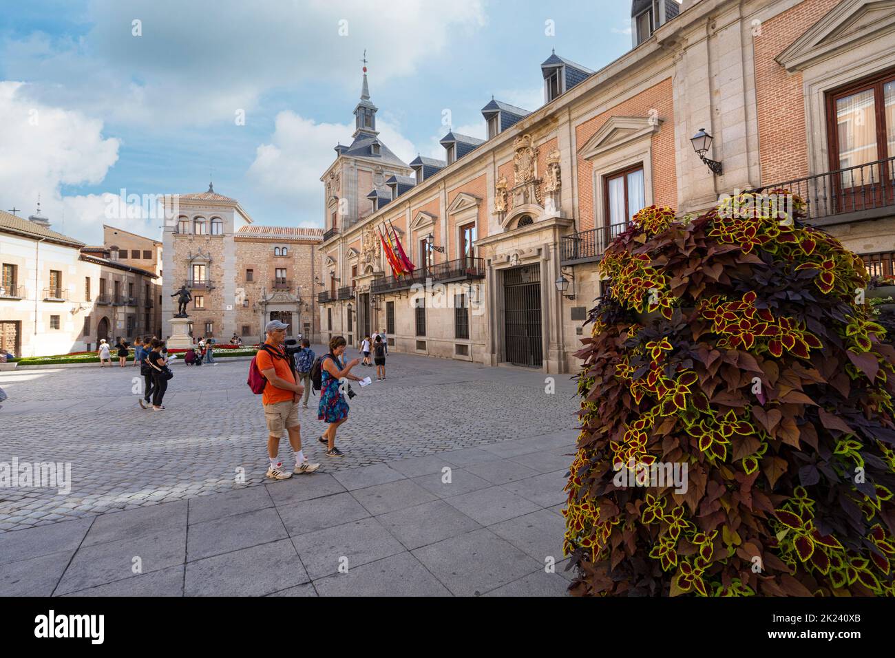 Madrid, Espagne, septembre 2022. Bâtiment Casa de la Villa sur la même ...