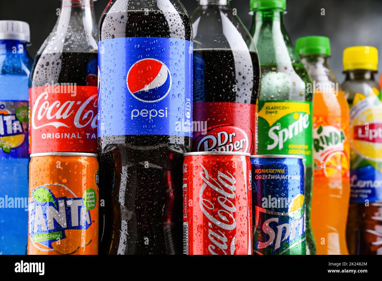 Coca cola sprite coke fanta et eau Banque de photographies et d’images ...