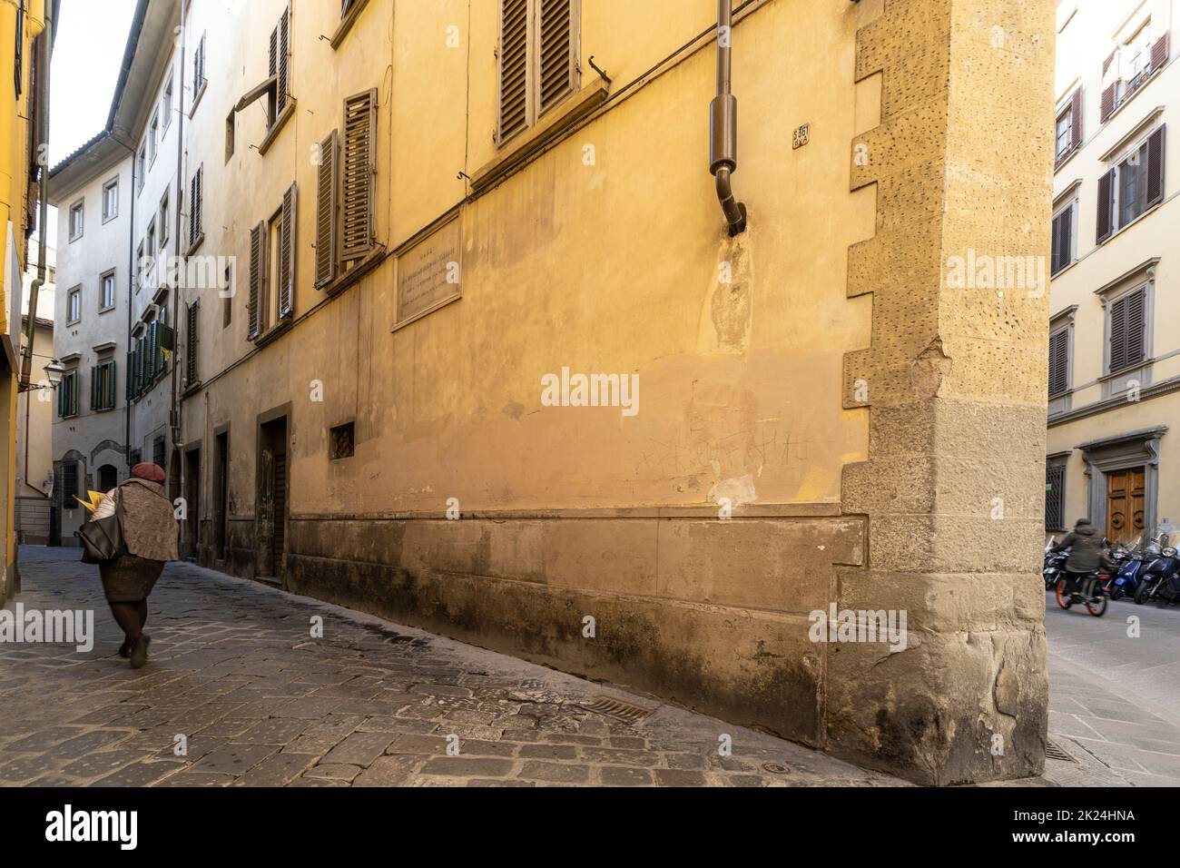 Florence, Italie.Janvier 2022. Vue extérieure de la maison de Michel ...