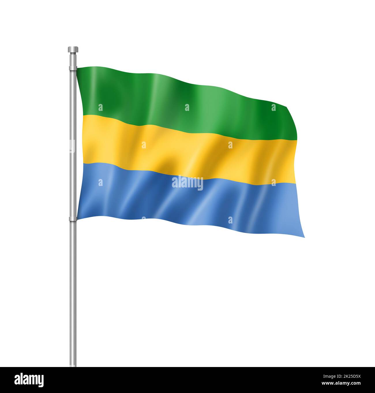 Drapeau gabonais Banque de photographies et d’images à haute résolution ...