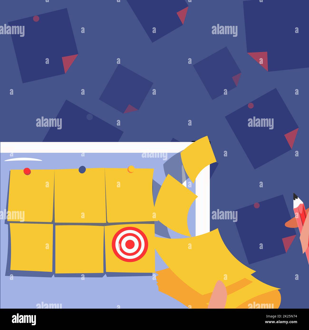 Toile de fond présentant des notes autocollantes papier écrit mains ...