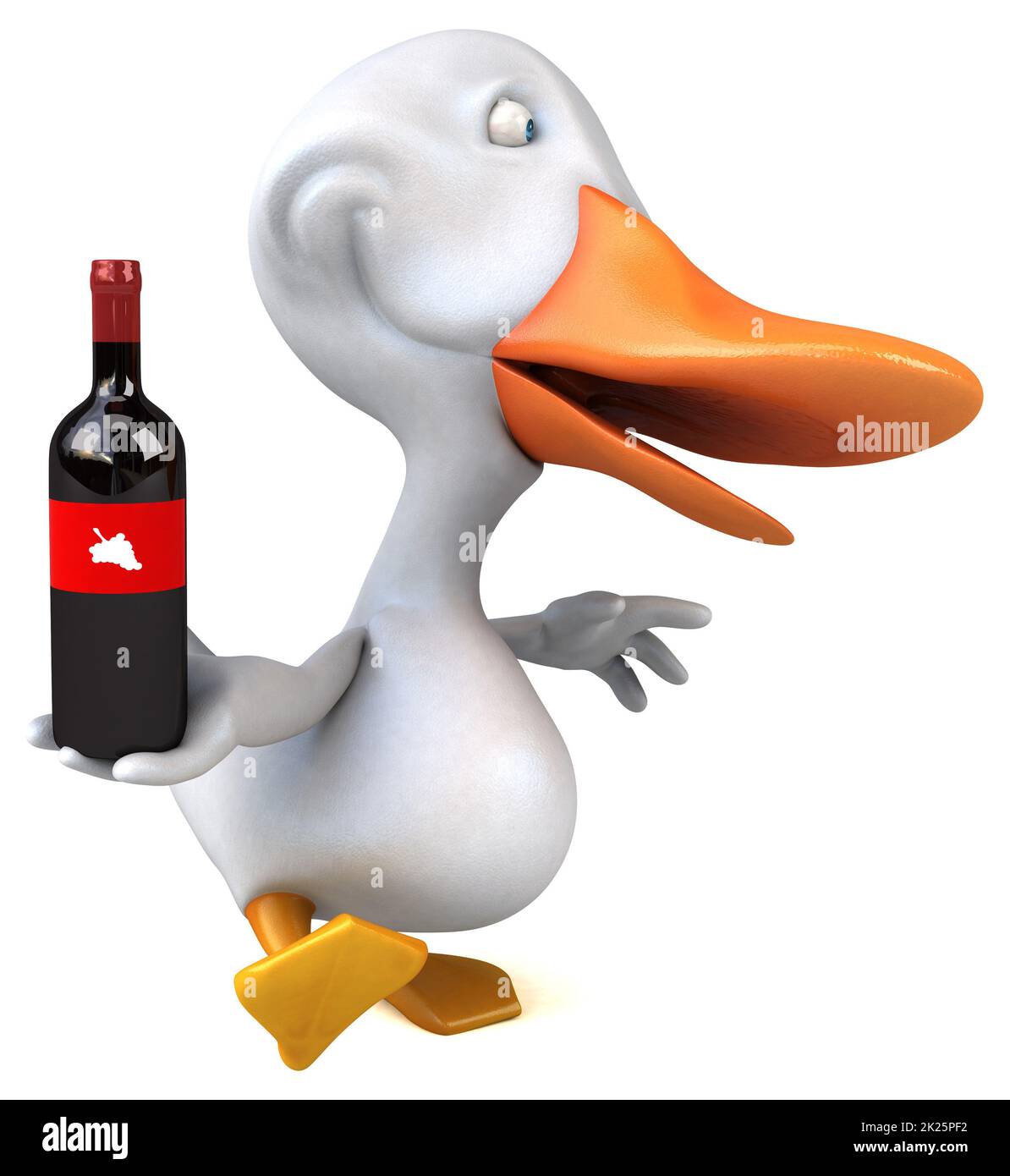 Canard au bec rouge Banque d'images détourées - Alamy