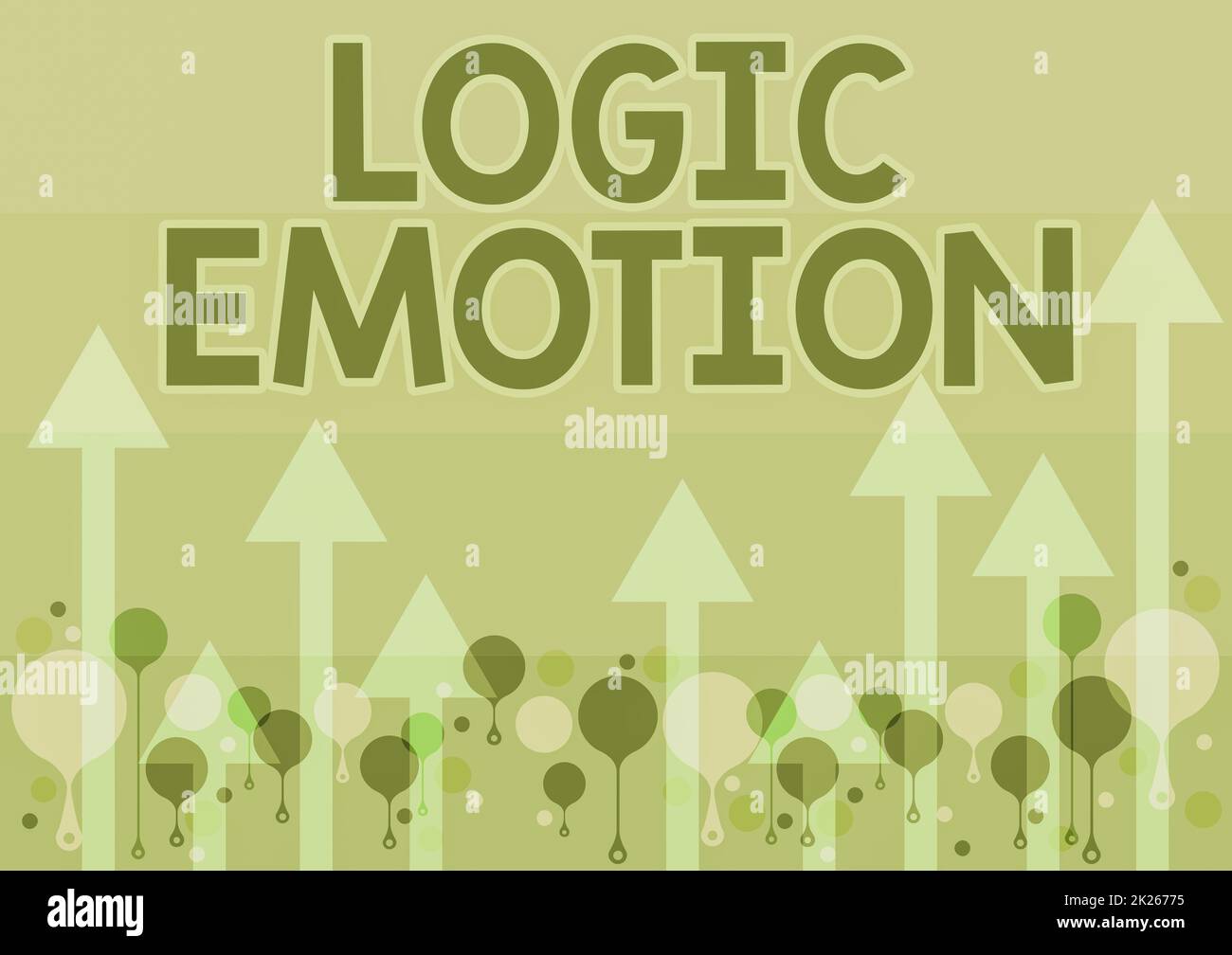 Légende conceptuelle Logic Emotion. Vitrine d'affaires sentiments ...