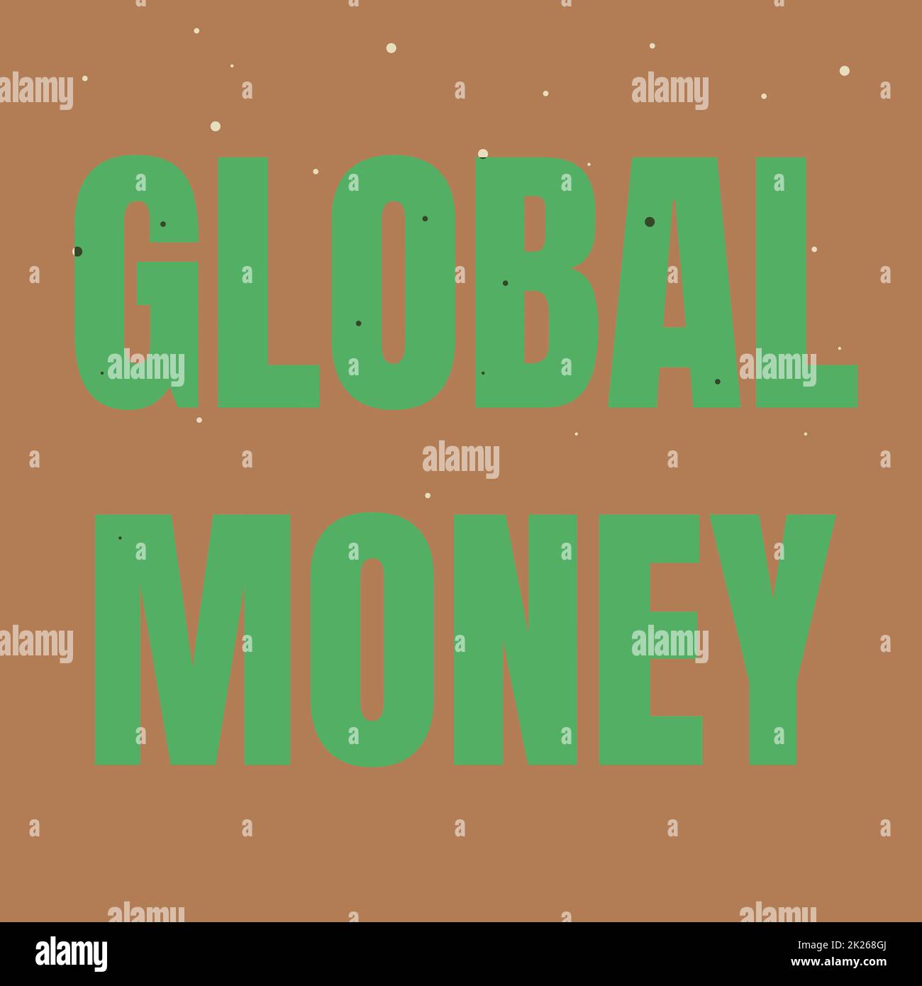 Texte d'écriture Global Money. Aperçu de la finance internationale ...