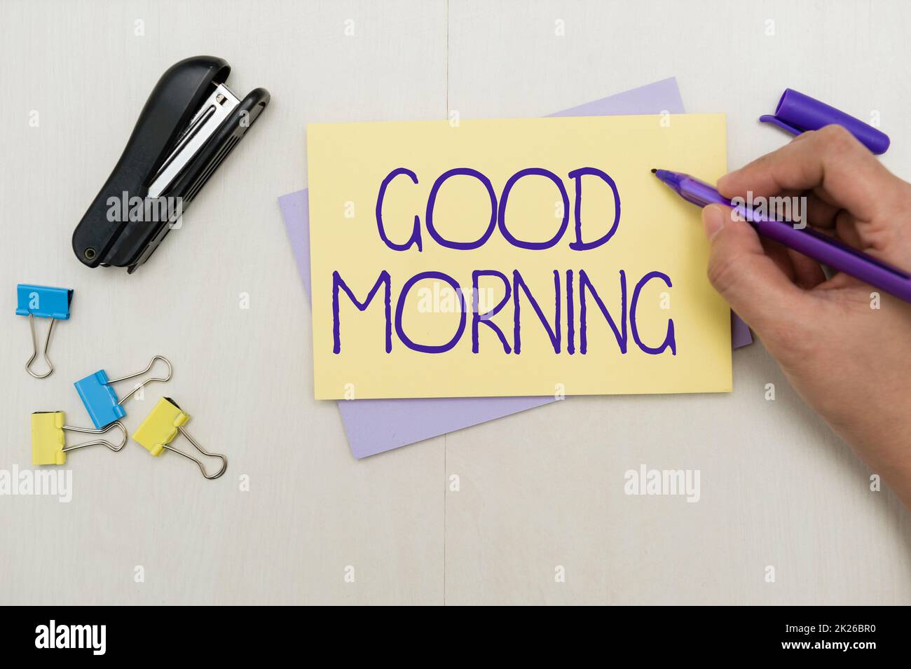 Inspiration montrant le signe Bonjour. Concept Internet Expression ...