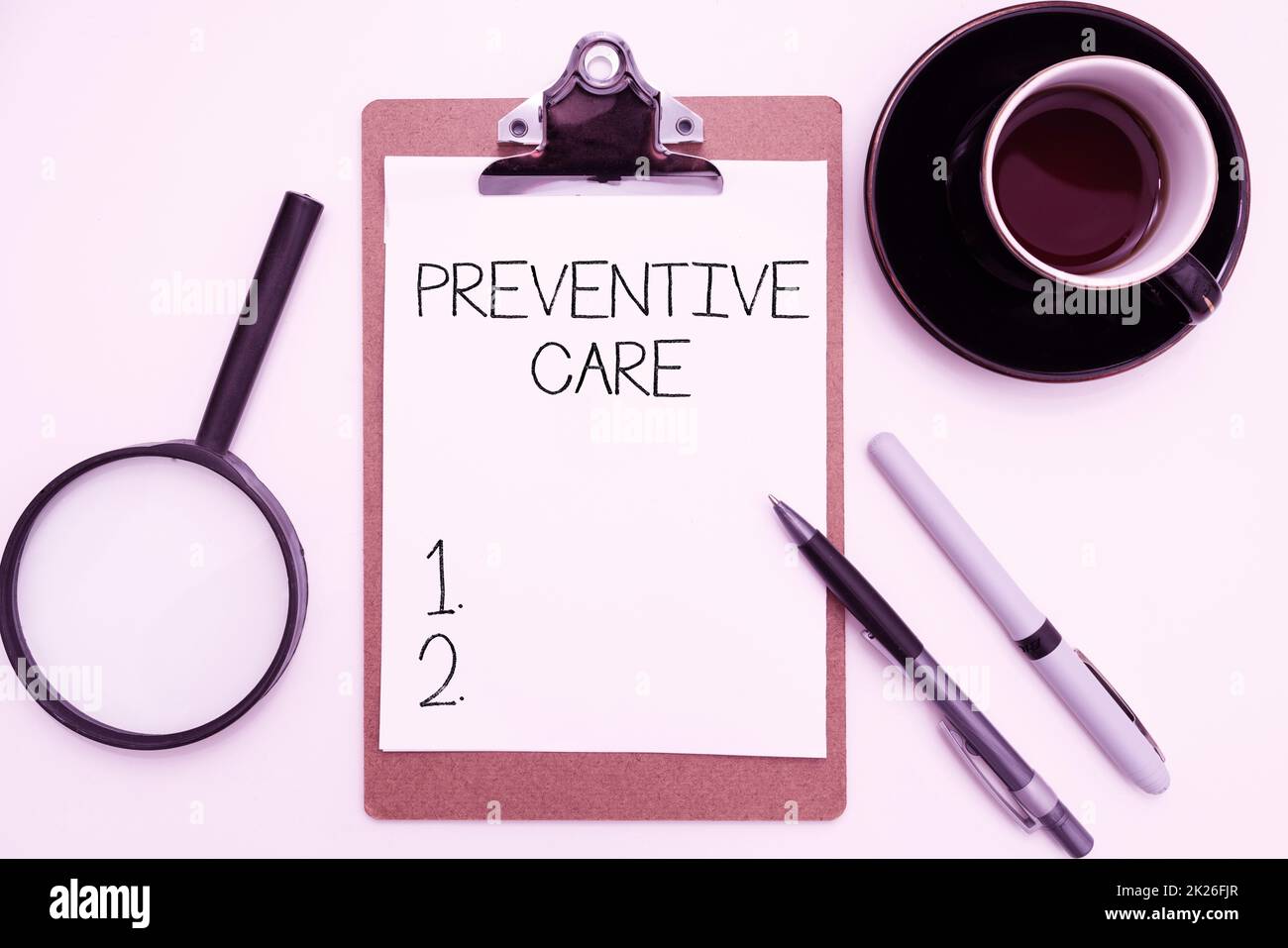 Panneau textuel indiquant l'entretien préventif. Concept signification ...