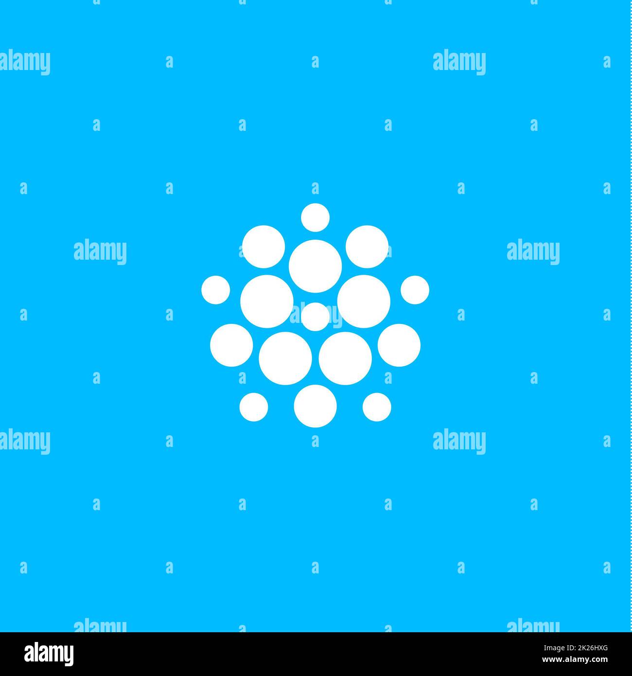 Logos numérique définie. Logo vectoriel cercle isolé. Modèle de ...