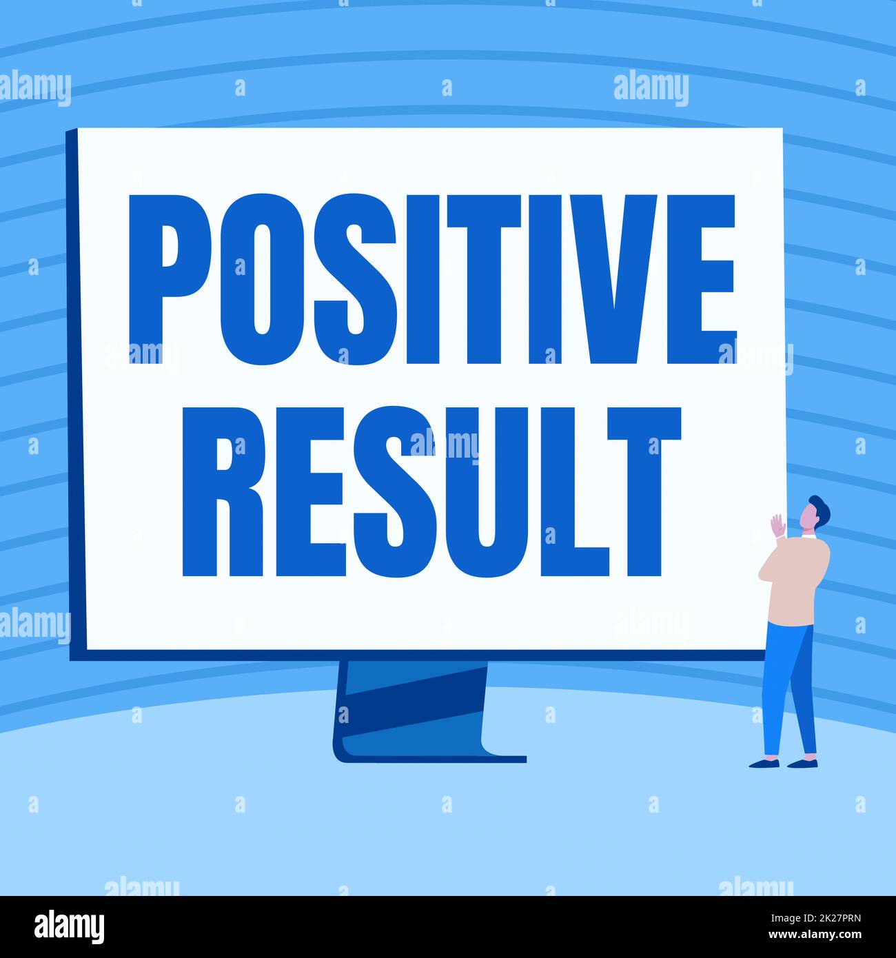 Signe de texte indiquant un résultat positif. L'idée d'affaires montre ...