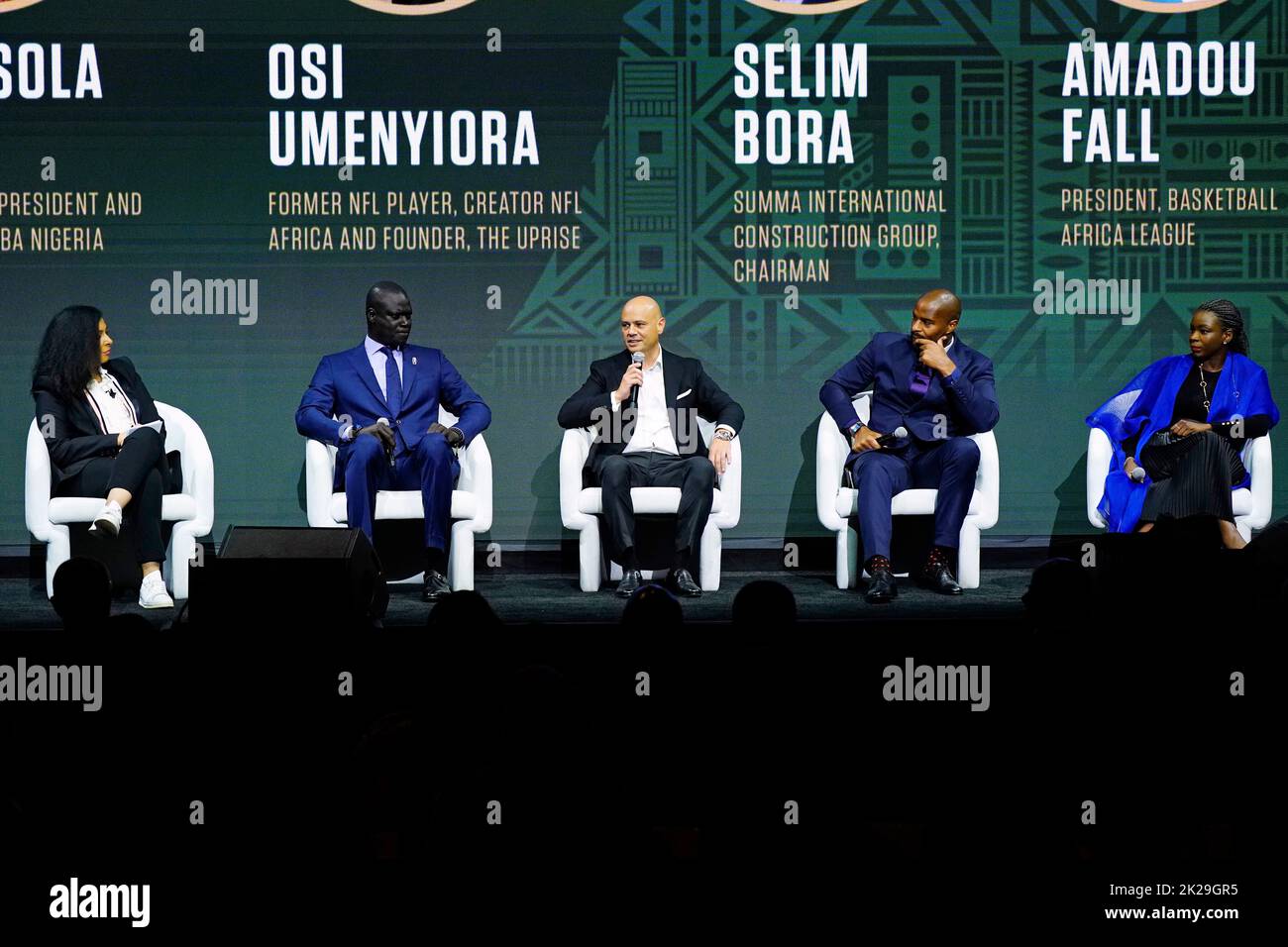 09/19/2022 New York, New York Mimi Fawaz, Amadou Fall, Selim Bora, OSI ...