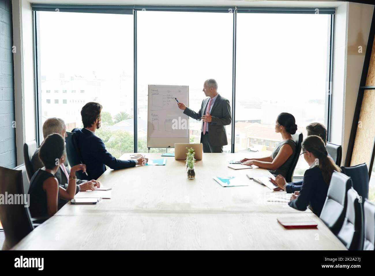 Faire entrer tout le monde dans le projet. Photo d'un groupe de cadres ...