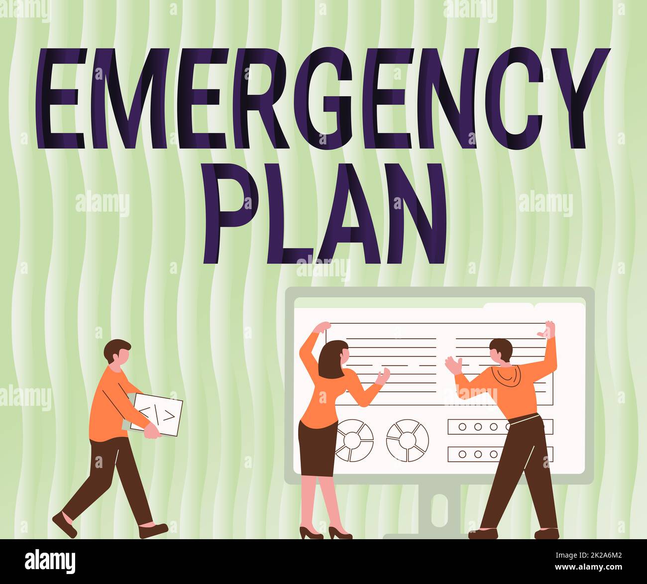 Inspiration montrant le panneau de plan d'urgence. Concept ...