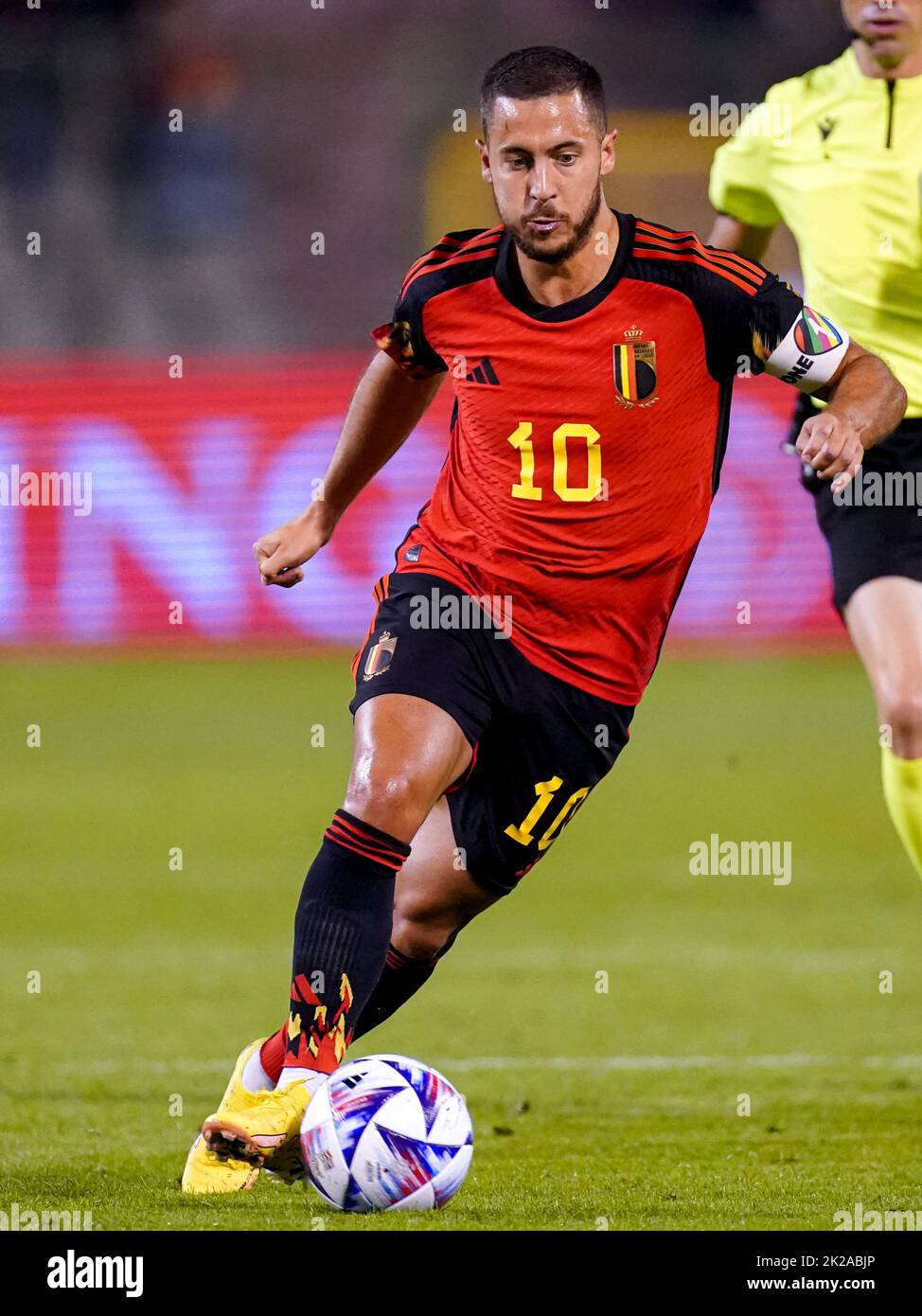 BRUXELLES, BELGIQUE - SEPTEMBRE 22: Eden Hazard of Belgium pendant la ...