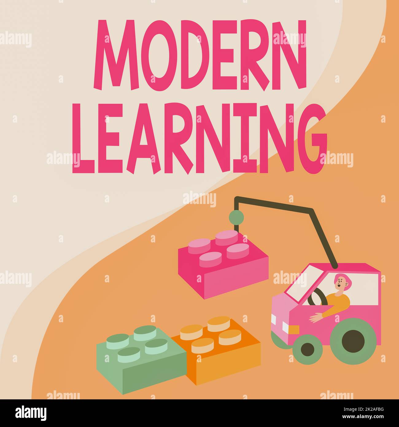 Légende conceptuelle apprentissage moderne. Approche commerciale ...