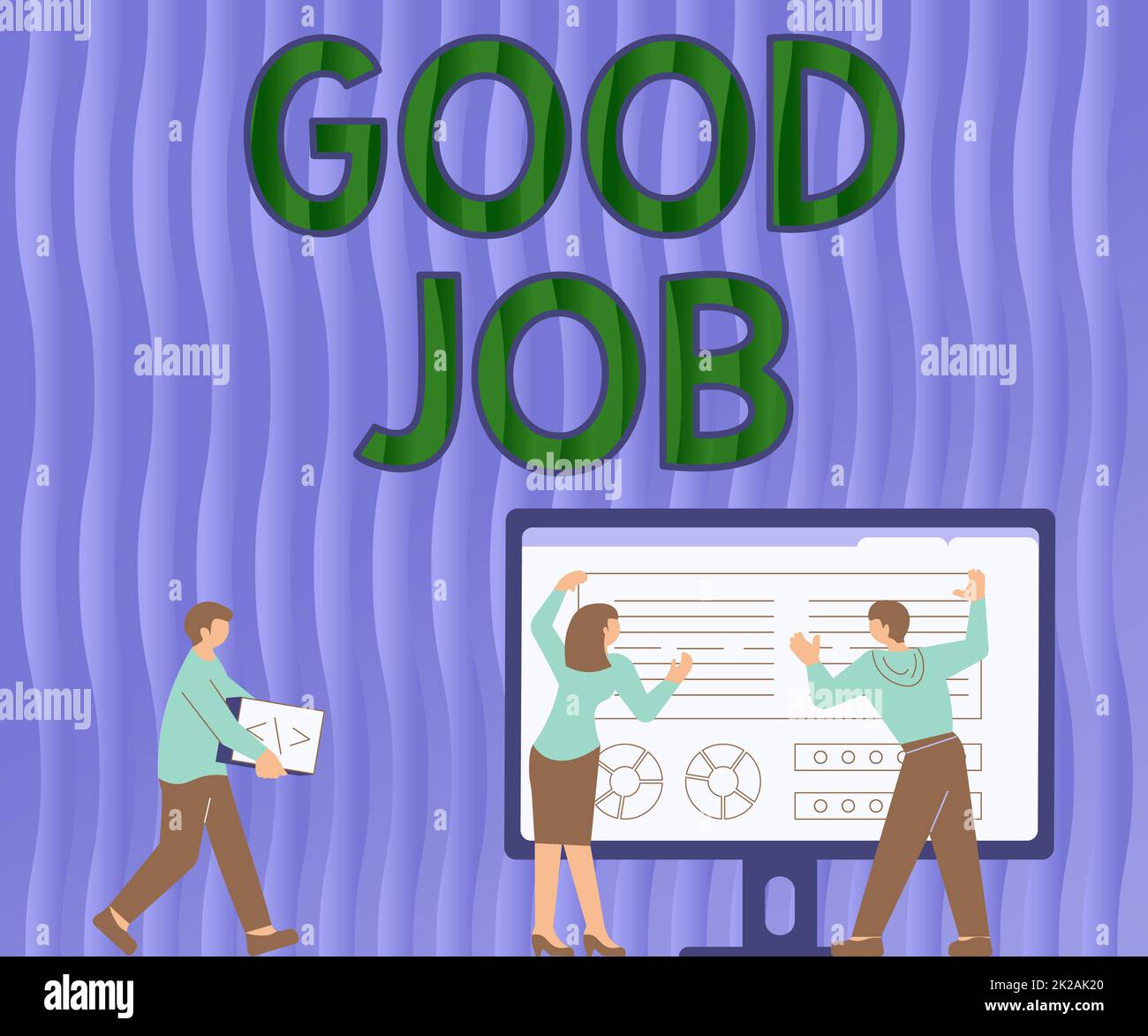 Inspiration montrant signe bon travail, mot écrit sur encourager quelqu ...