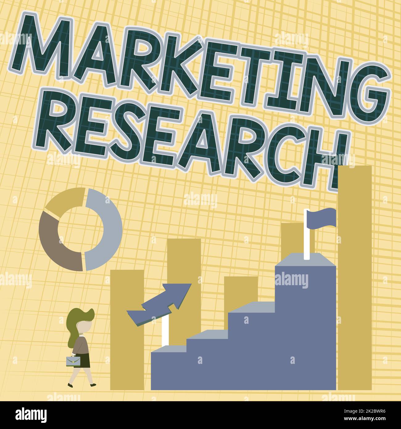 Légende conceptuelle recherche marketing. Approche d'affaires processus ...