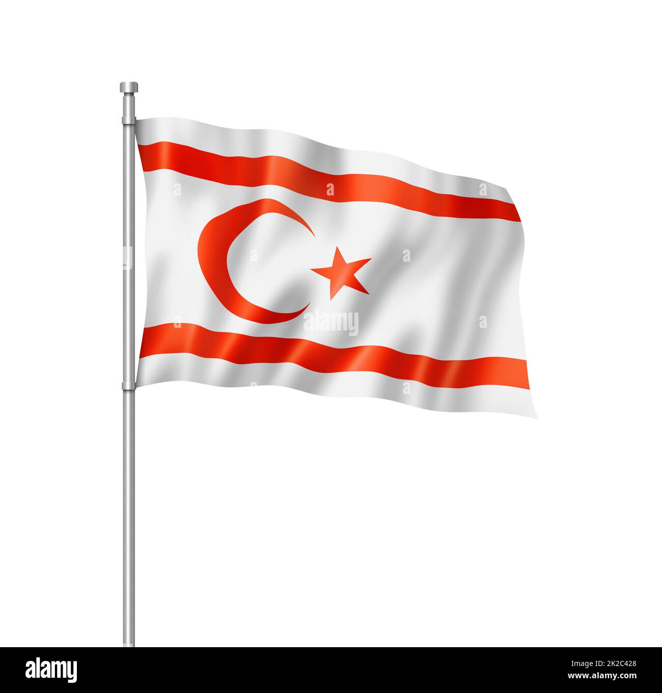 Drapeau nord de chypre Banque de photographies et d’images à haute ...