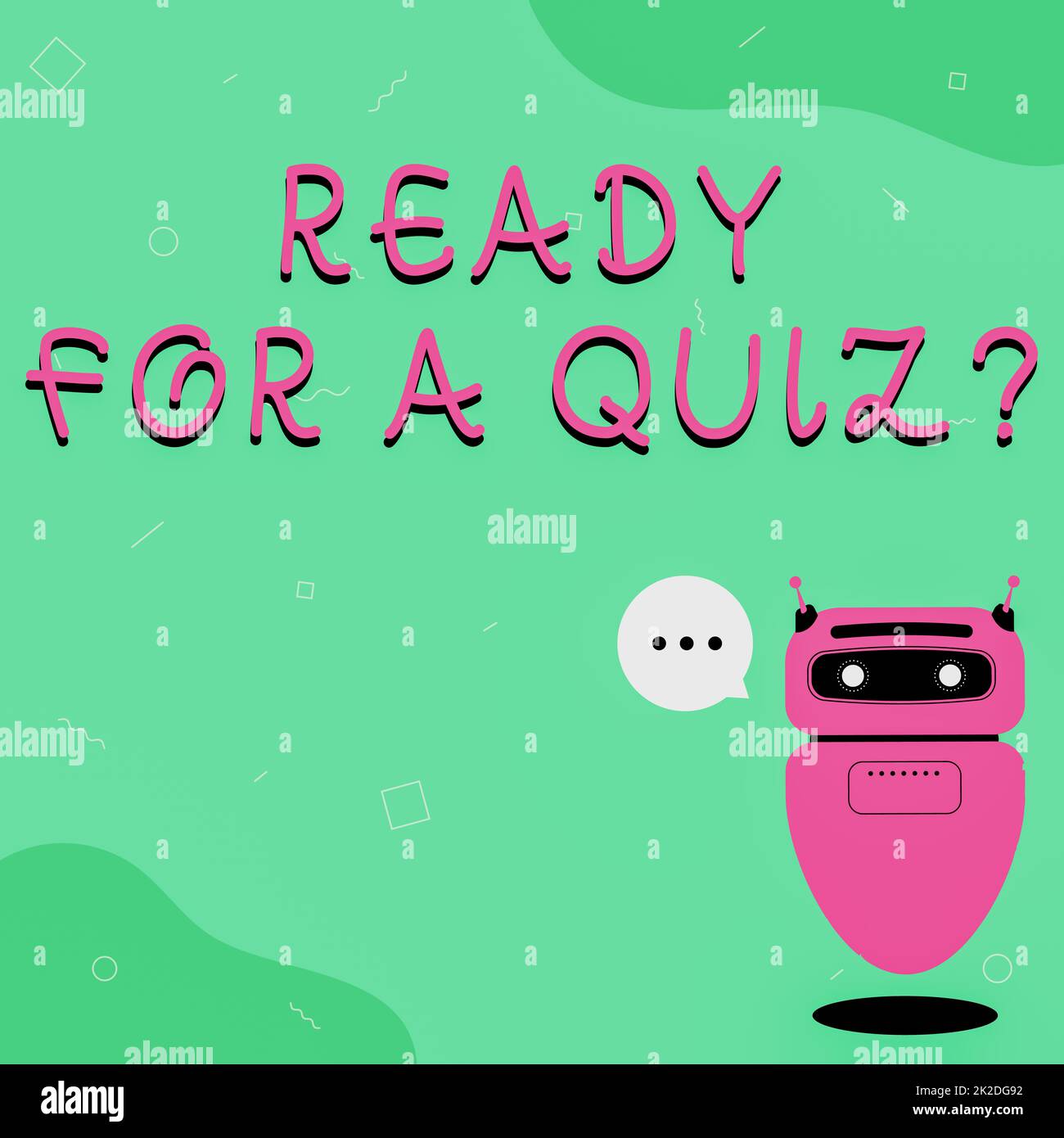 Affichage conceptuel prêt pour Une question de quiz. Concept Internet ...