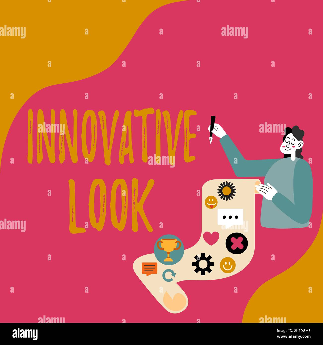 Légende conceptuelle aspect innovant. Business présenter la qualité d ...