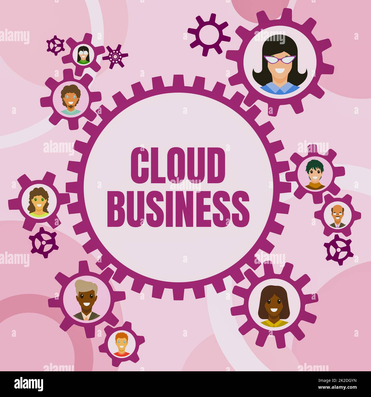 Inspiration montrant Sign Cloud Business. Mot écrit sur l'informatique ...