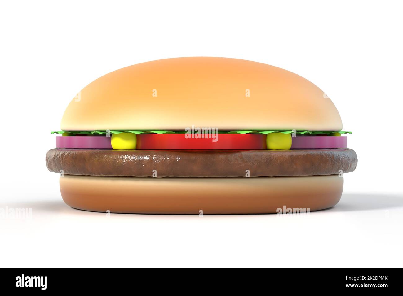 Hamburger bun top view Banque d'images détourées - Alamy