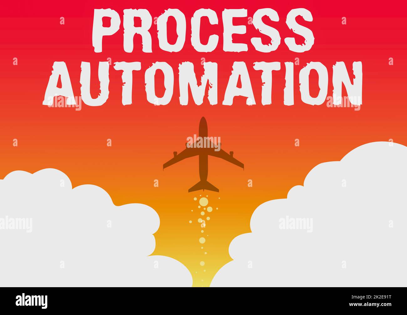 Légende présentant Process Automation. Internet concept transformation ...