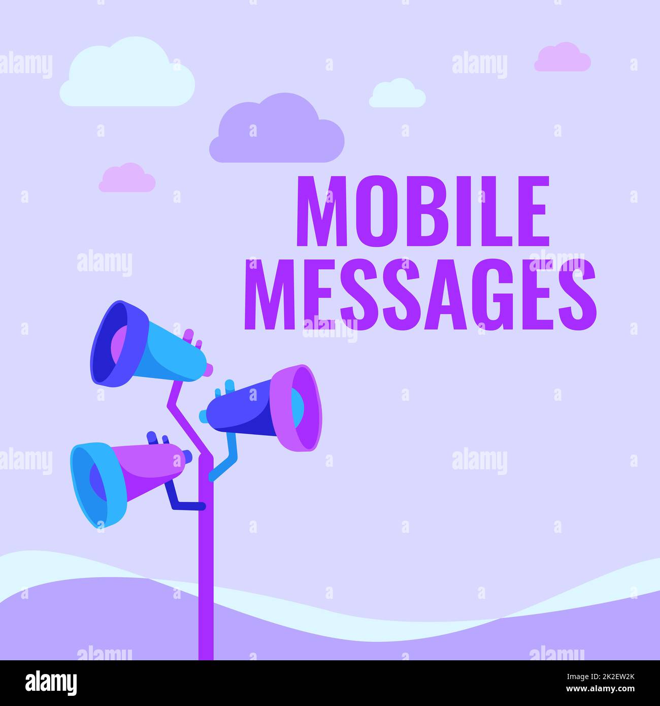 Inspiration montrant Sign Mobile messages. Mot écrit sur l'acte de ...