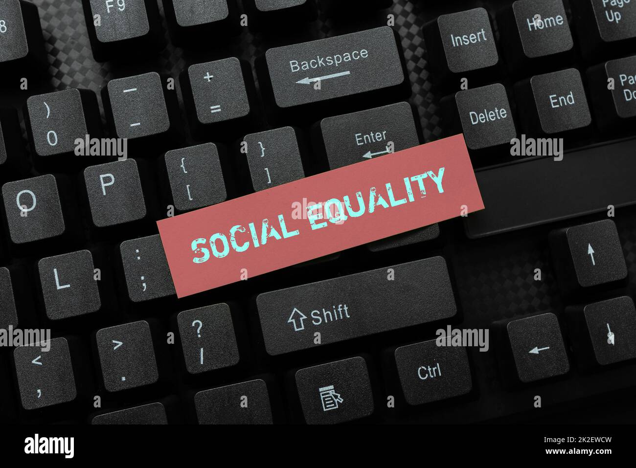 Affichage conceptuel égalité sociale. Concept sens applique les ...