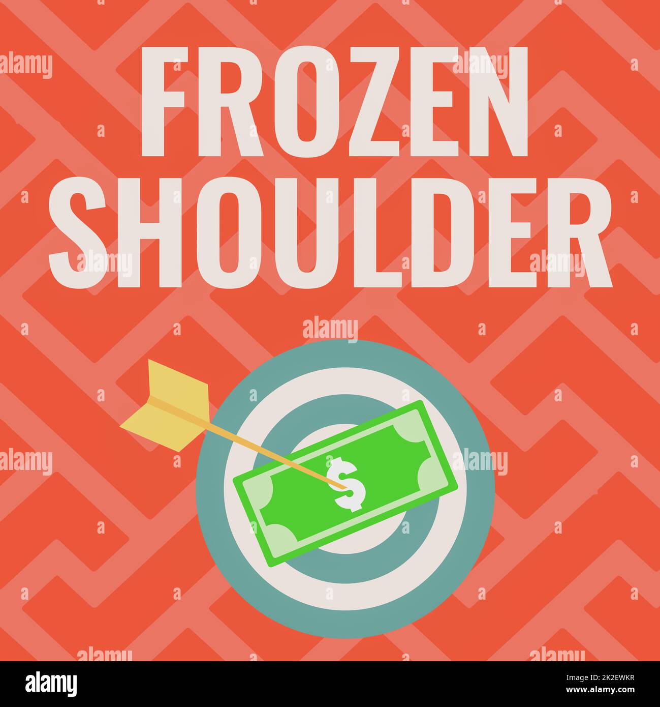 Écriture affichant du texte épaule figée. Concept signification ...