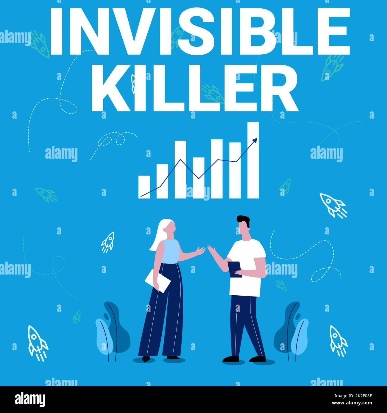 Affiche textuelle montrant invisible Killer. Mot écrit sur la présence ...