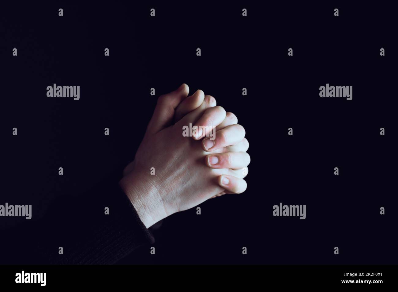 Mains en position namaste Banque de photographies et d’images à haute ...