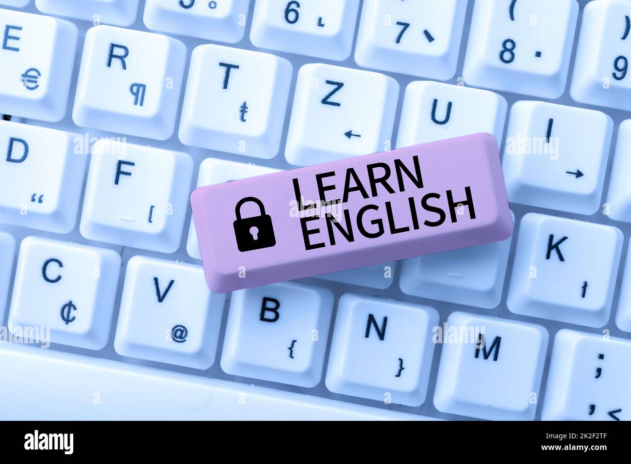 Symbole textuel indiquant apprendre l'anglais. Mot pour former l ...